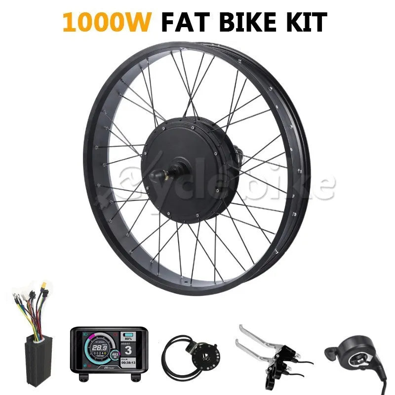 50km/h Max Speed 1000W Electric Bike Conversion Kit 48V 1000W E Snowmo ...