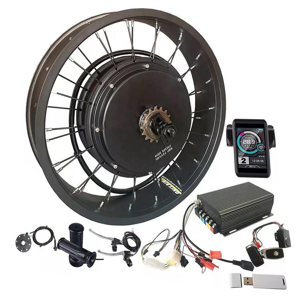 High-Performance 3000W Electric Fat Bike Conversion Kit - Gearless Rea ...
