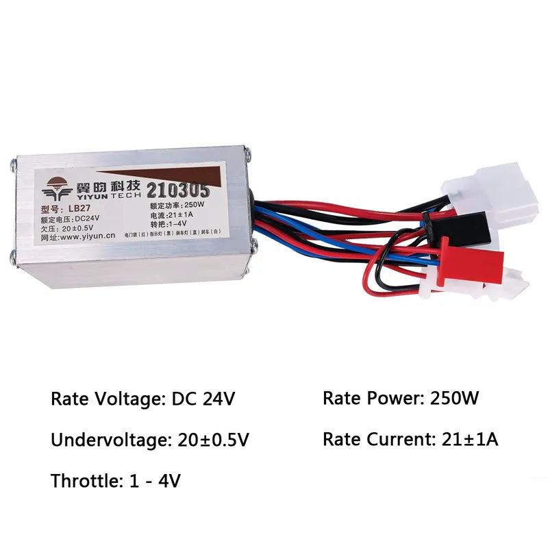Brushed Controller 24v 250w Speed Controller for DC Brush Motor Electr ...
