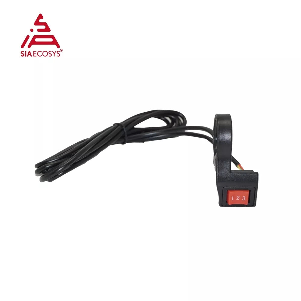 SIAECOSYS Three Speed Switch Electric Bicycle Accessories 3 Gears Butt ...