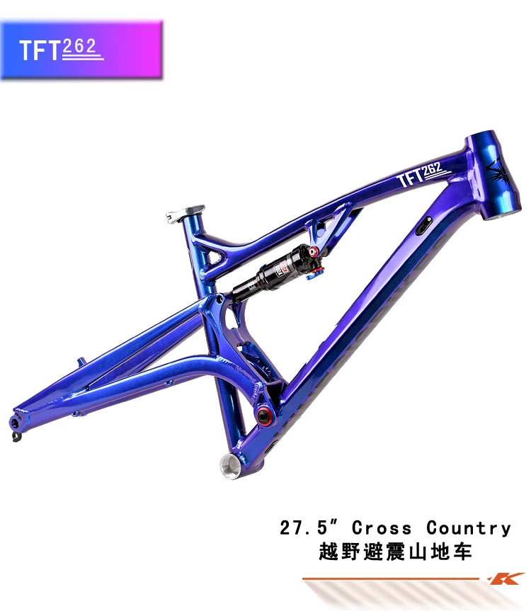 27.5Inch Mountain Bike Frame Soft tail Frame Downhill Bicycle Frame Al ...