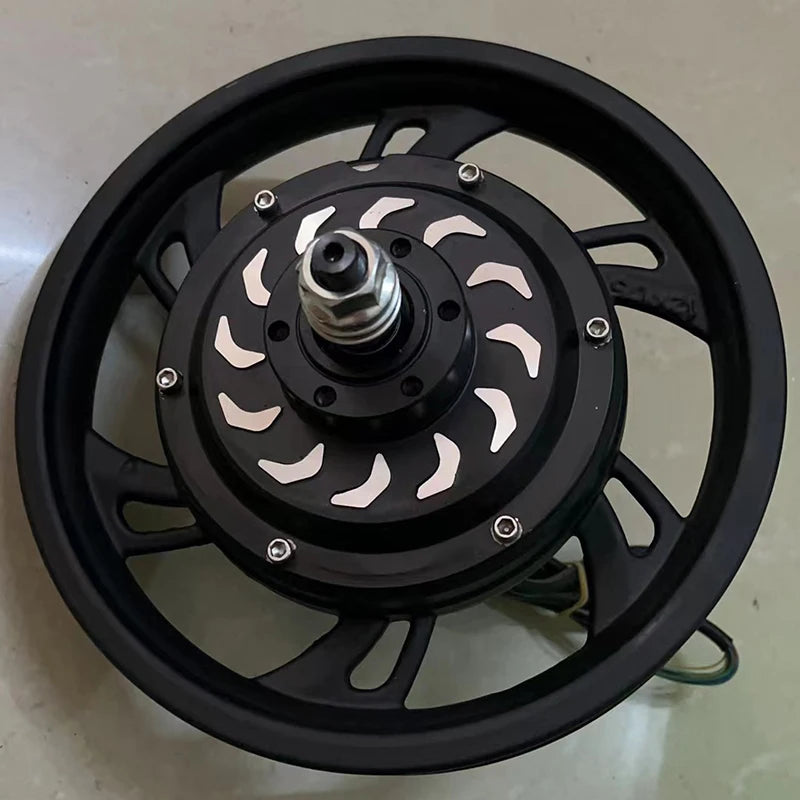 12 inch BLDC Scooter Hub Motor Wheel 48V 500W Brushless Non-Gear Hub ...