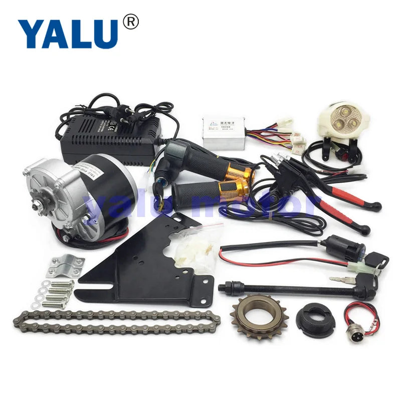 24V 350W Electric Bicycle Motor Kit E-Bike Drive System Electric Throt ...