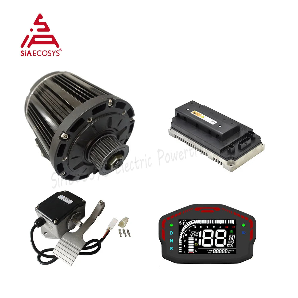 QSMOTOR 3000W Mid Drive Motor Power Train Kits 72V 100kph With EM150SP ...