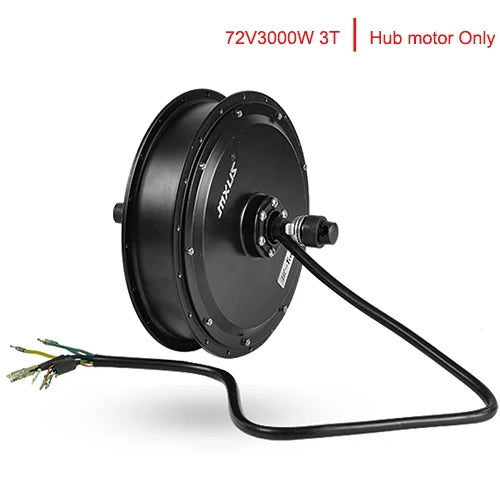 MXUS V3 72V 3000W Brushless Non-Gear Hub Motor Electric Bicycle Rear W ...
