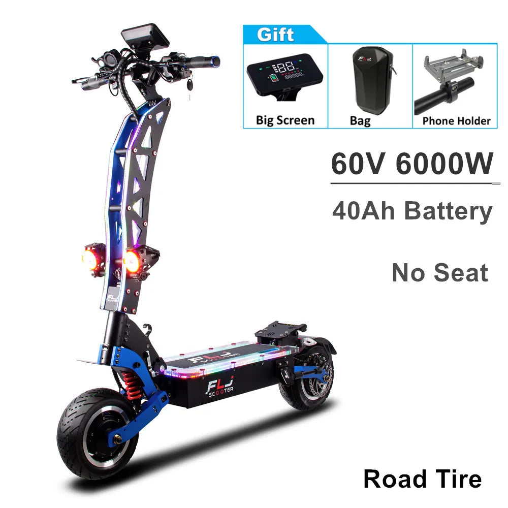 FLJ SK3 Pro Electric Scooter 60v/72v 6000W 7000W Strong power 11inch D ...