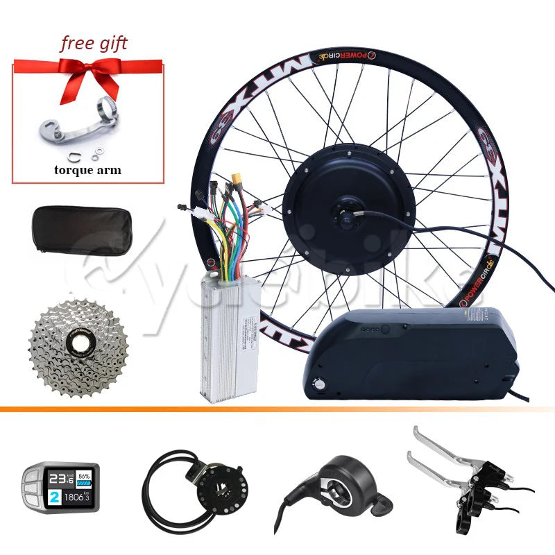 E Bike Kit 48V 1500W Cassette Motor Wheel Electric Bike Kit Electric B ...