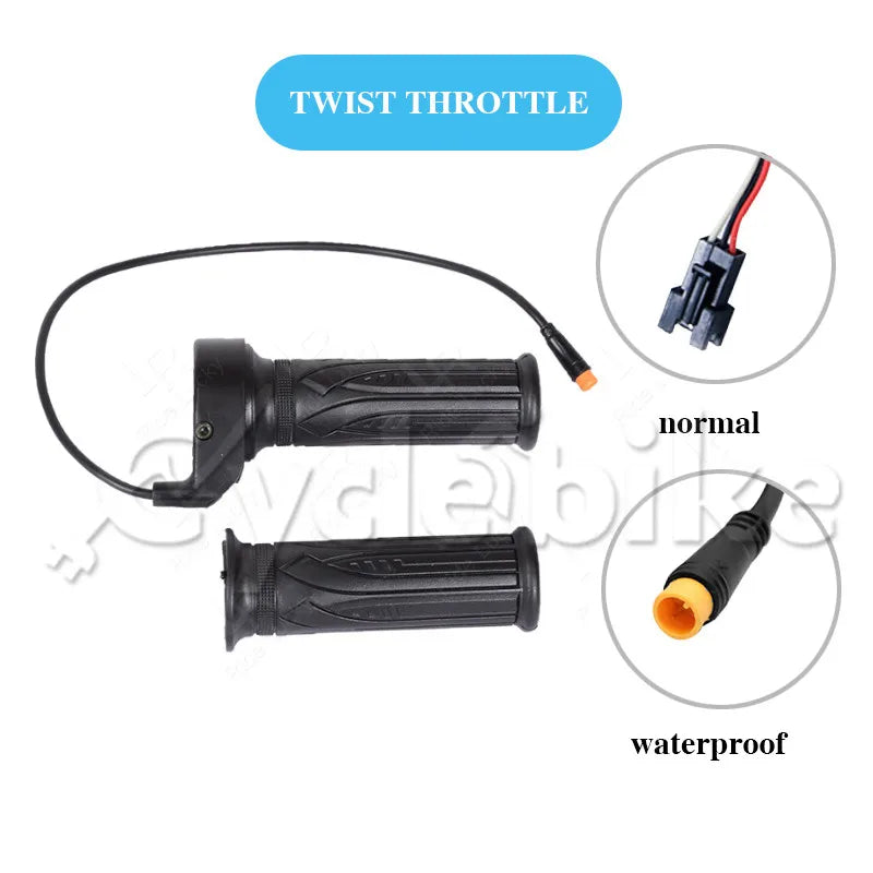 24-72v Universal WuXing all twist throttle 3 pin waterproof connector - E Smart Way