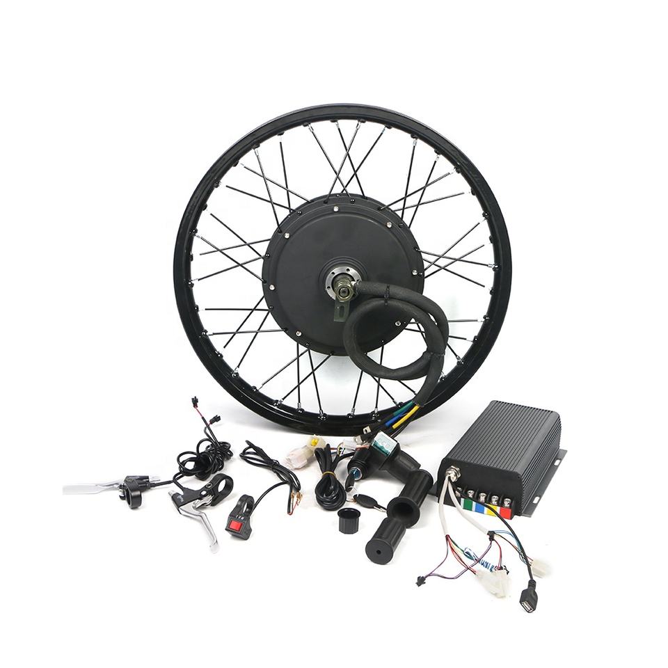 Efficient 5000W Electric Bike Conversion Kit - Gearless Brushless Hub ...