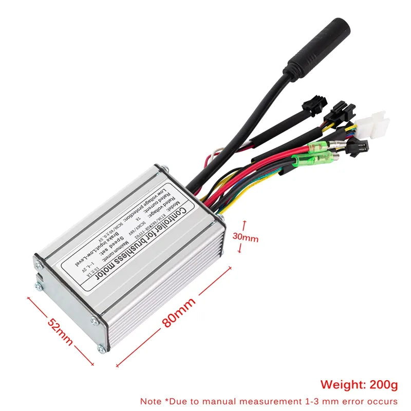 KT Brushless Controller 36V 48V Electric Bike 250W 350W Sine Wave Hall ...