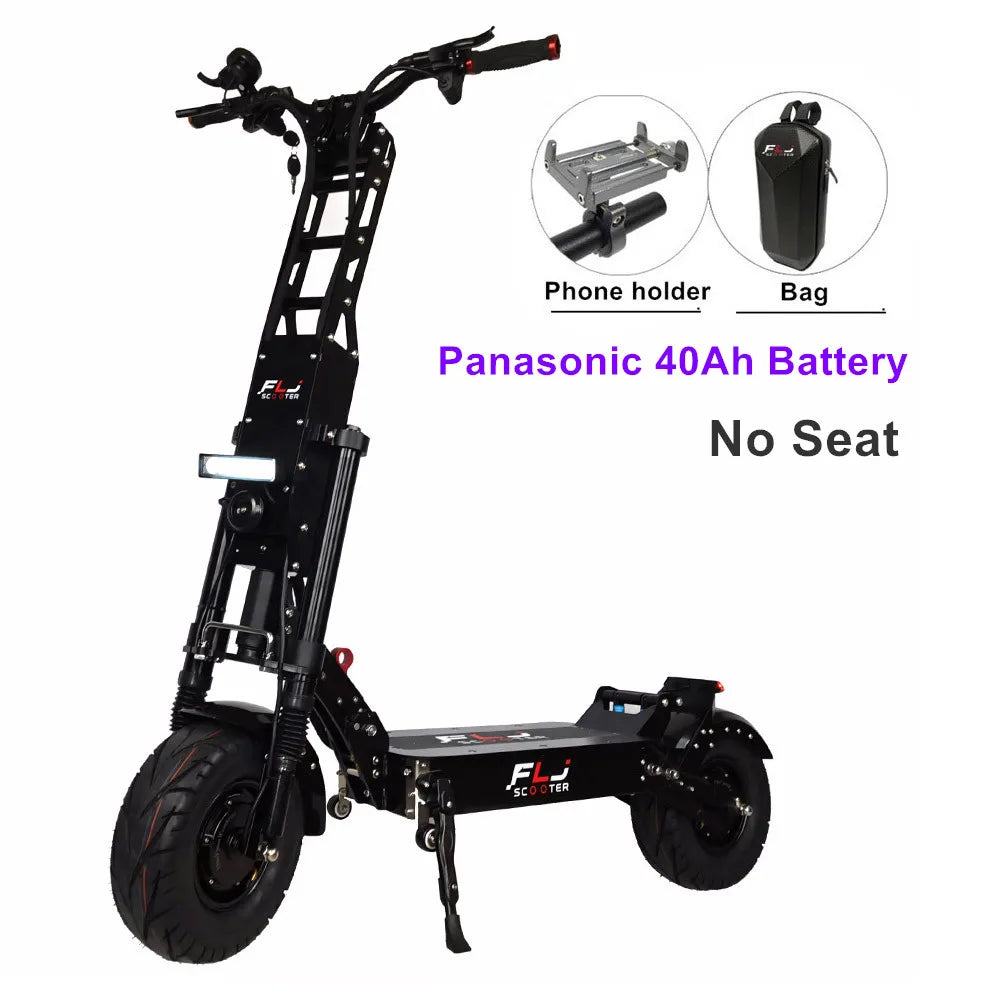 FLJ Upgraded 13inch wheels 60V 6000W E Scooter with 90-150km range spe ...