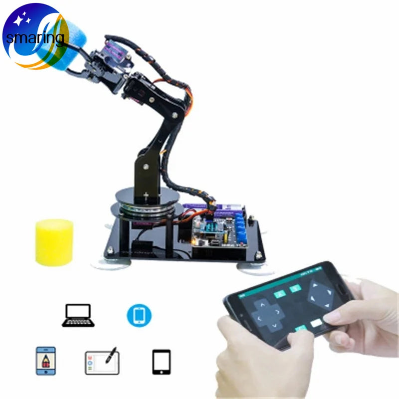 5DOF Robotic Arm Kit Stem Robotics Kit With High Quality For Arduino - E Smart Way