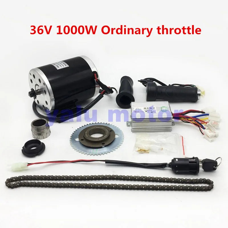 Electric Scooter Motor Electric Bike Belt Drive 36V/48V 1000W MY1020 H ...