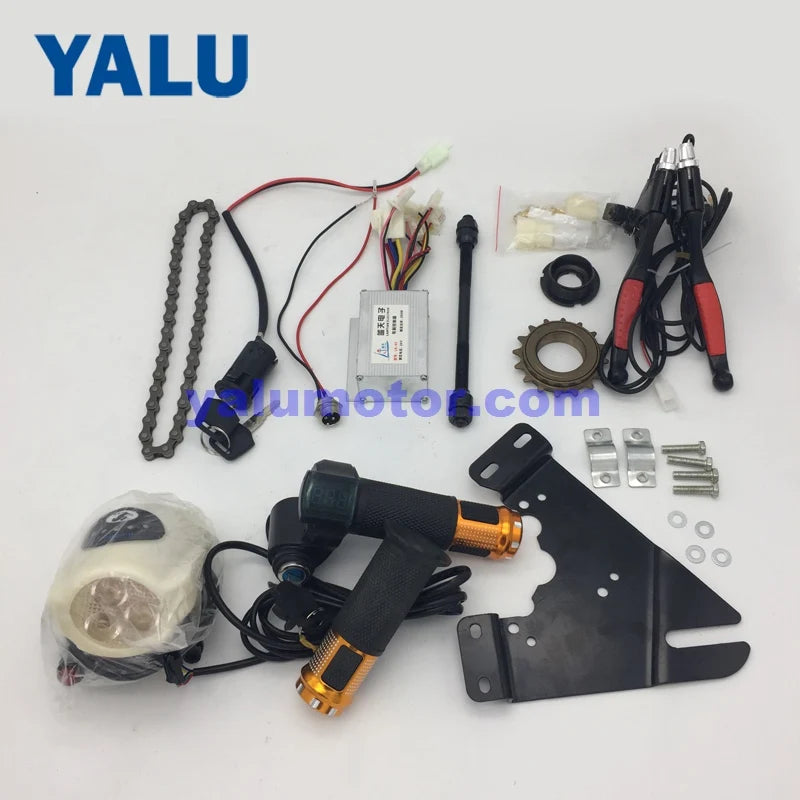 Upgrade Electric Bicycle Brush Motor Kit Components with Controller An ...
