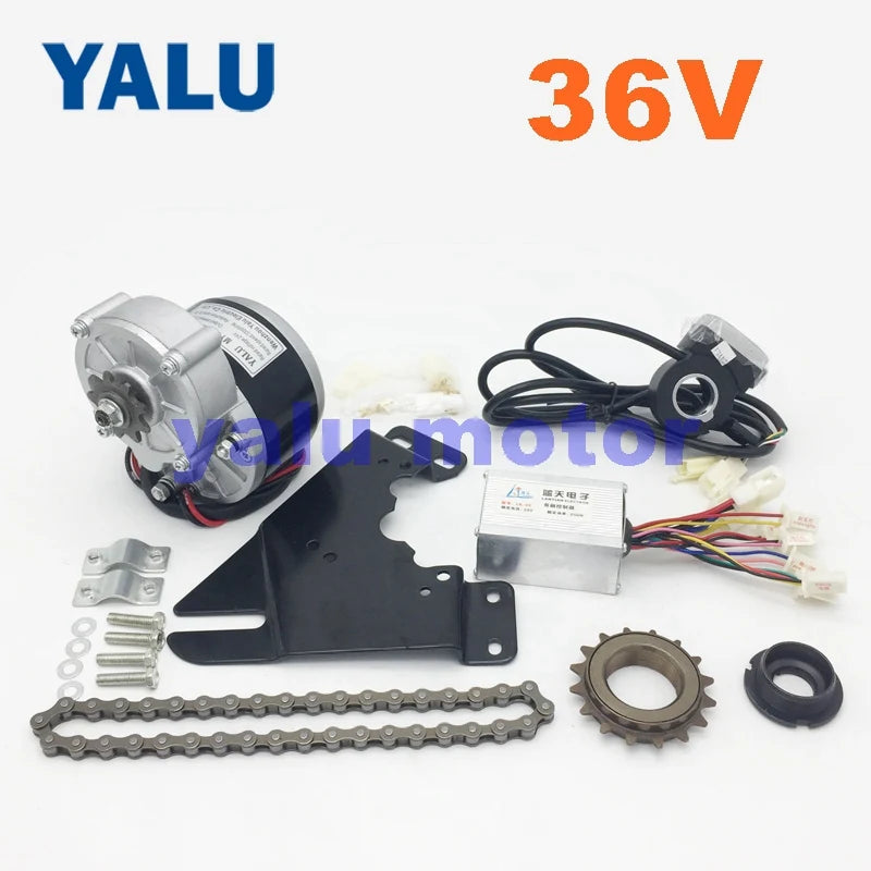 250W Geared Electric Bicycle Engine Kit Include 24V 36V DC Motor With ...
