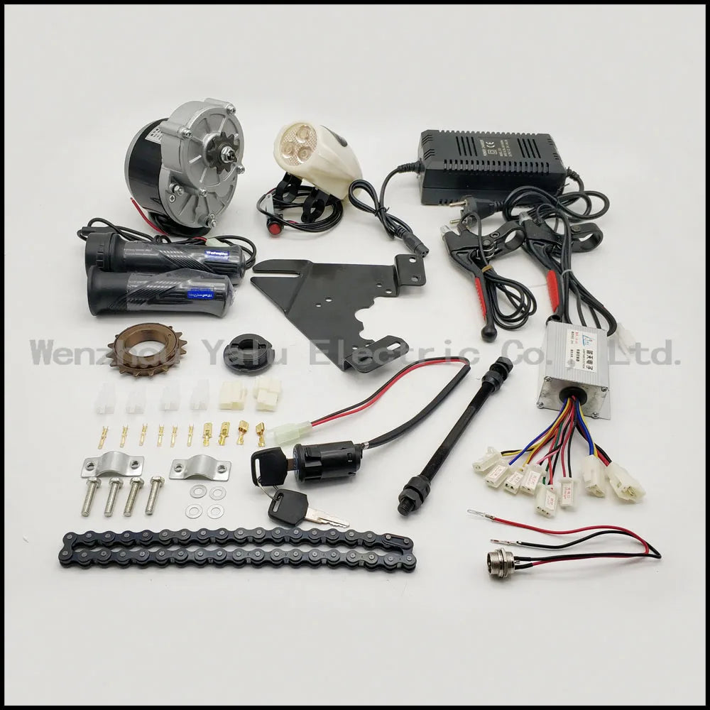24V 250W ELECTRIC MOTORIZED E-BIKE BICYCLE CONVERSION KIT ( SIDE-MOUNT ...