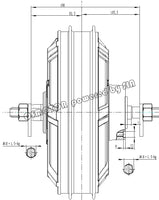 E-Motorcycle Spoke motor 4000W 273 (40H) V3 Type Hub Motor - E Smart Way