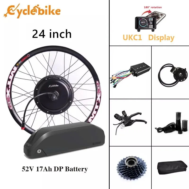135mm Neweset V3 135mm drop out ebike kit 52V WF2000W electric bike co ...
