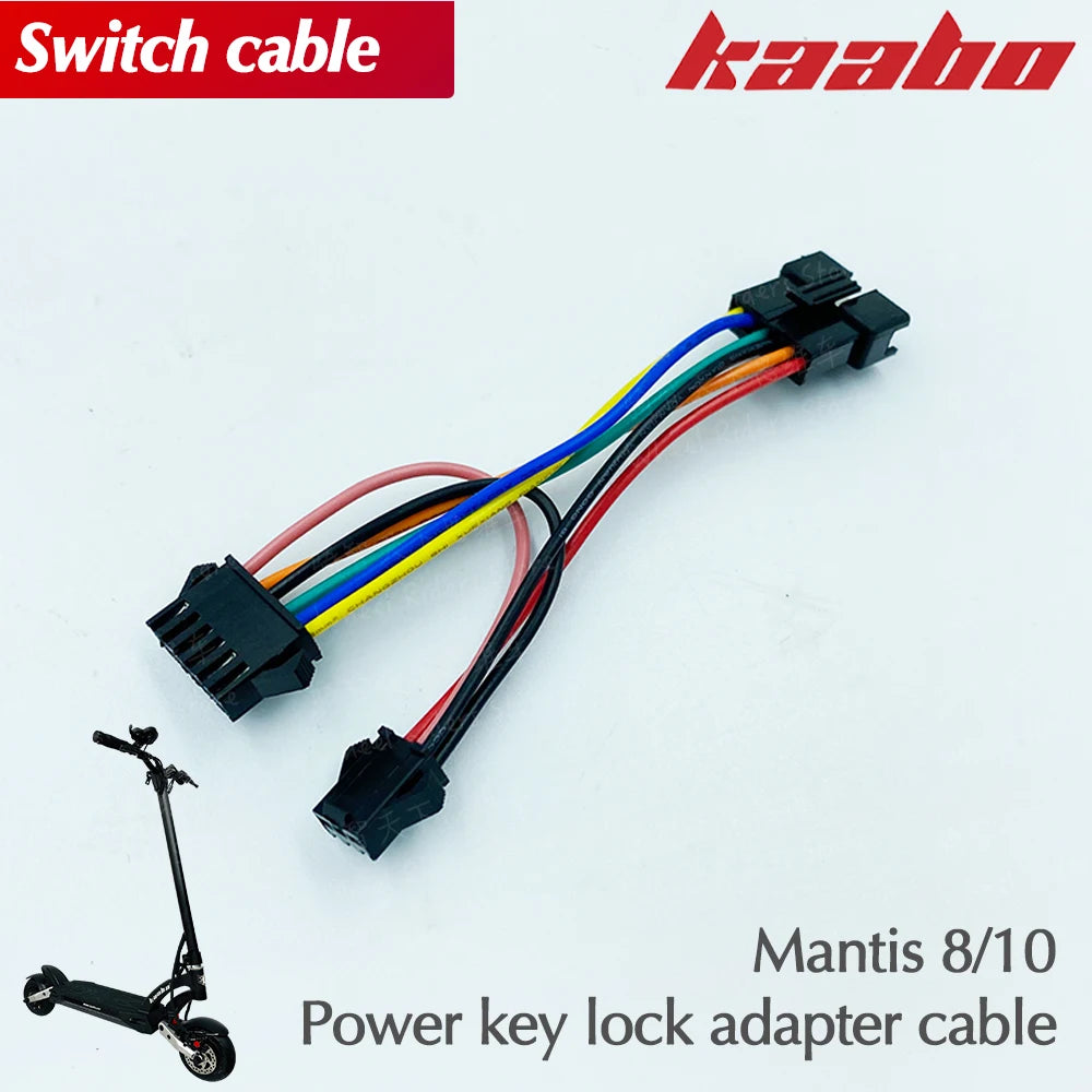Kaabo mantis power key lock switch cable controller adapter gauge conv ...