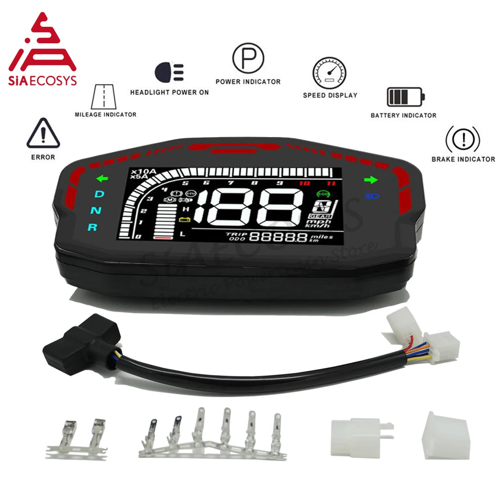 DKD Display LIN CAN-BUS Electric Scooter Motorcycle DKD Speedometer LC ...