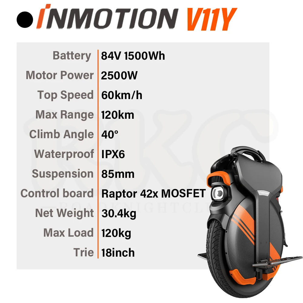 Inmotion V11Y 84V 1500Wh Smart BMS Battery V11Y 2500W 7KW Peak High-To ...