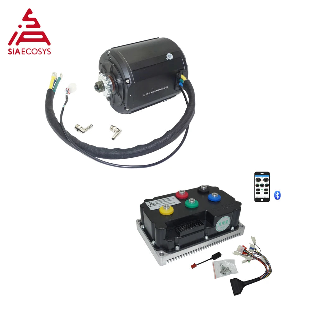 QSMOTOR Liquid Cooling 138 90H 4000W 7500W Mid Drive Motor with ND7253 ...