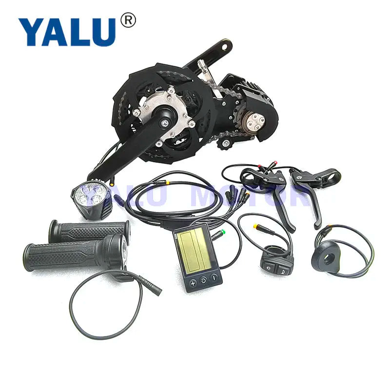 YALU MOTOR(Brushless motor) New Design 500W 48V Middle Drive Crank Eng ...