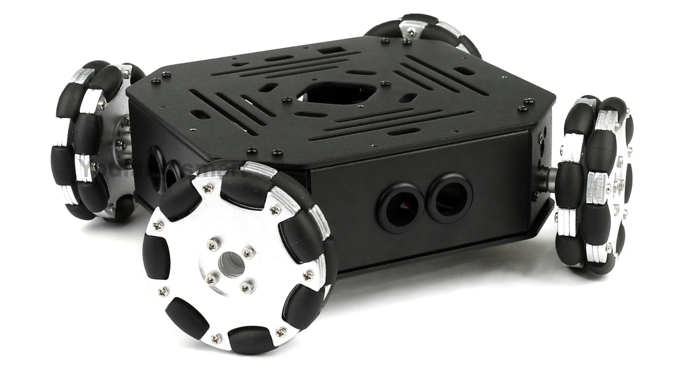4WD Robot Car Chassis With Omni Wheel Support Obstacle Avoidance RC Ca ...