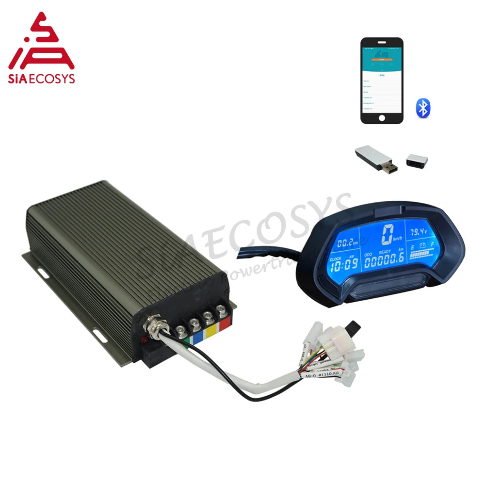 Sabvoton SVMC 72150 V1 V2 controller with CT-22 speedmeter For 3000W 7 ...