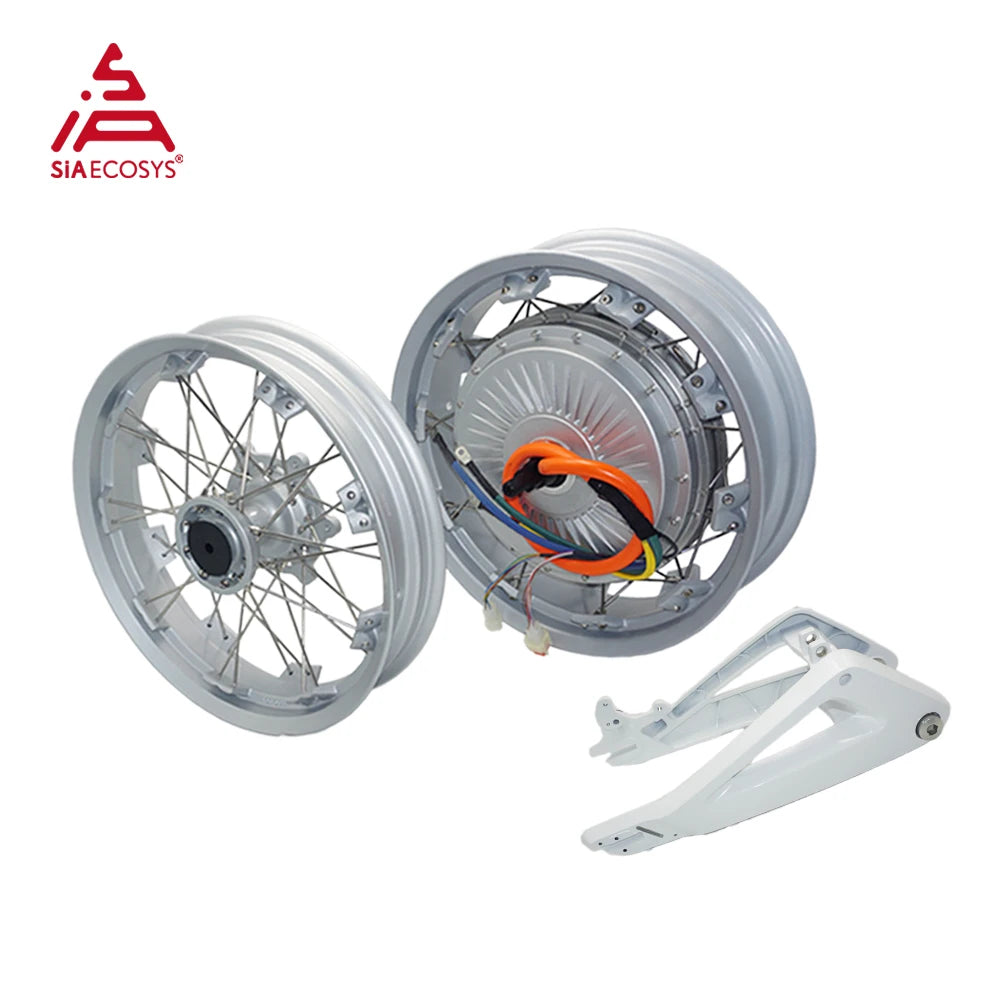 QSMOTOR 273 8000W V3 72V 120kph Spoke Hub Motor with 17x4.5inch Moped ...