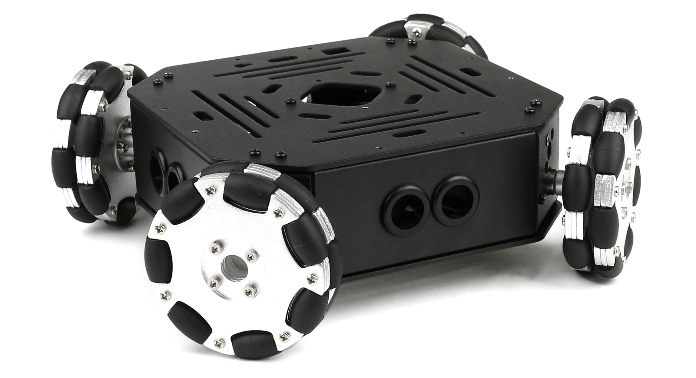 4WD Omni Wheel Robot Car Robotic Arm Chassis Obstacle Avoidance Ps2 Ha ...