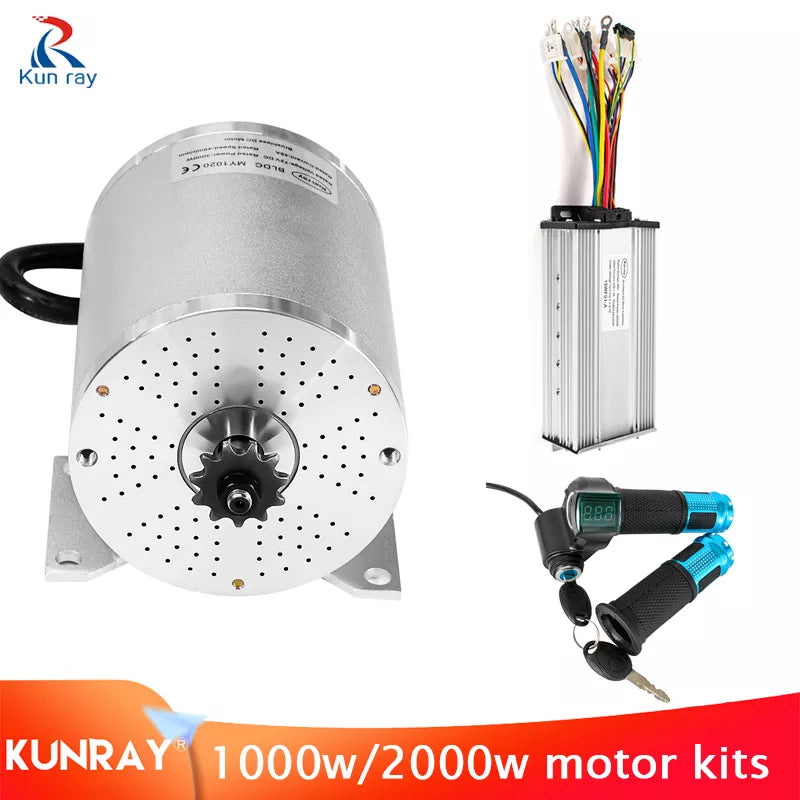 Kunray 1000W 36v 3 Speed Throttle for 3000W 72V E-bike DC Motor Brushl ...