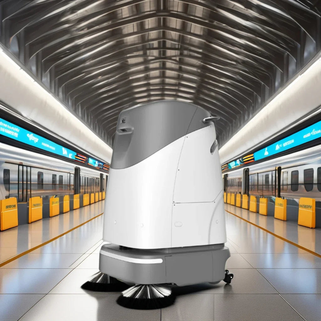 SC50 industrial robotic road sweeper smart sweeper Robot Floor Scrubbe ...