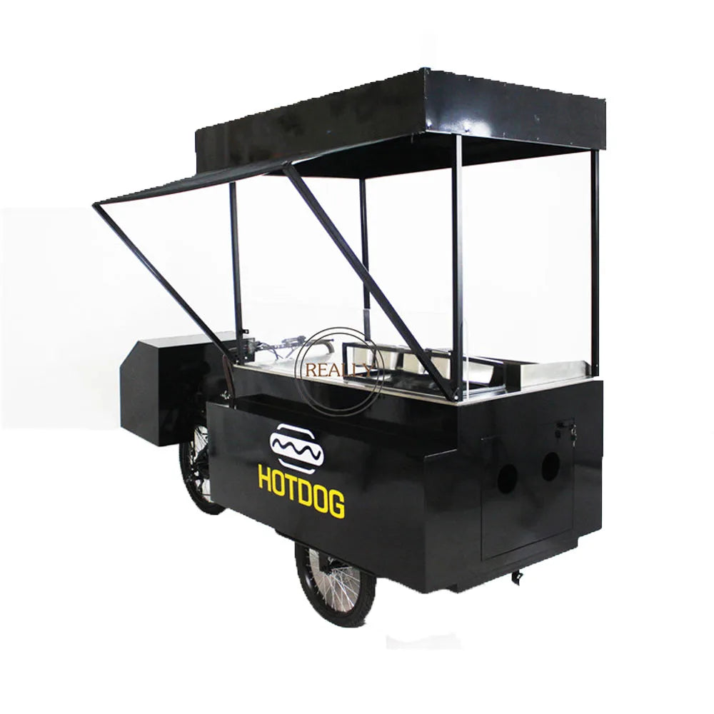 RL-T07B Fridge And Griddle Food Bike Bicycle Tricycle Coffee Cart Mobi ...