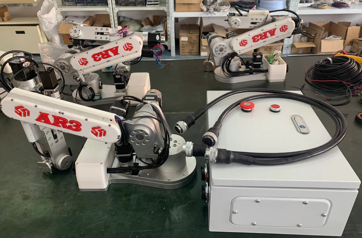 2KG Load 6-Axis Stepping Robot Arm 630mm Length Industrial Stepper Mot ...