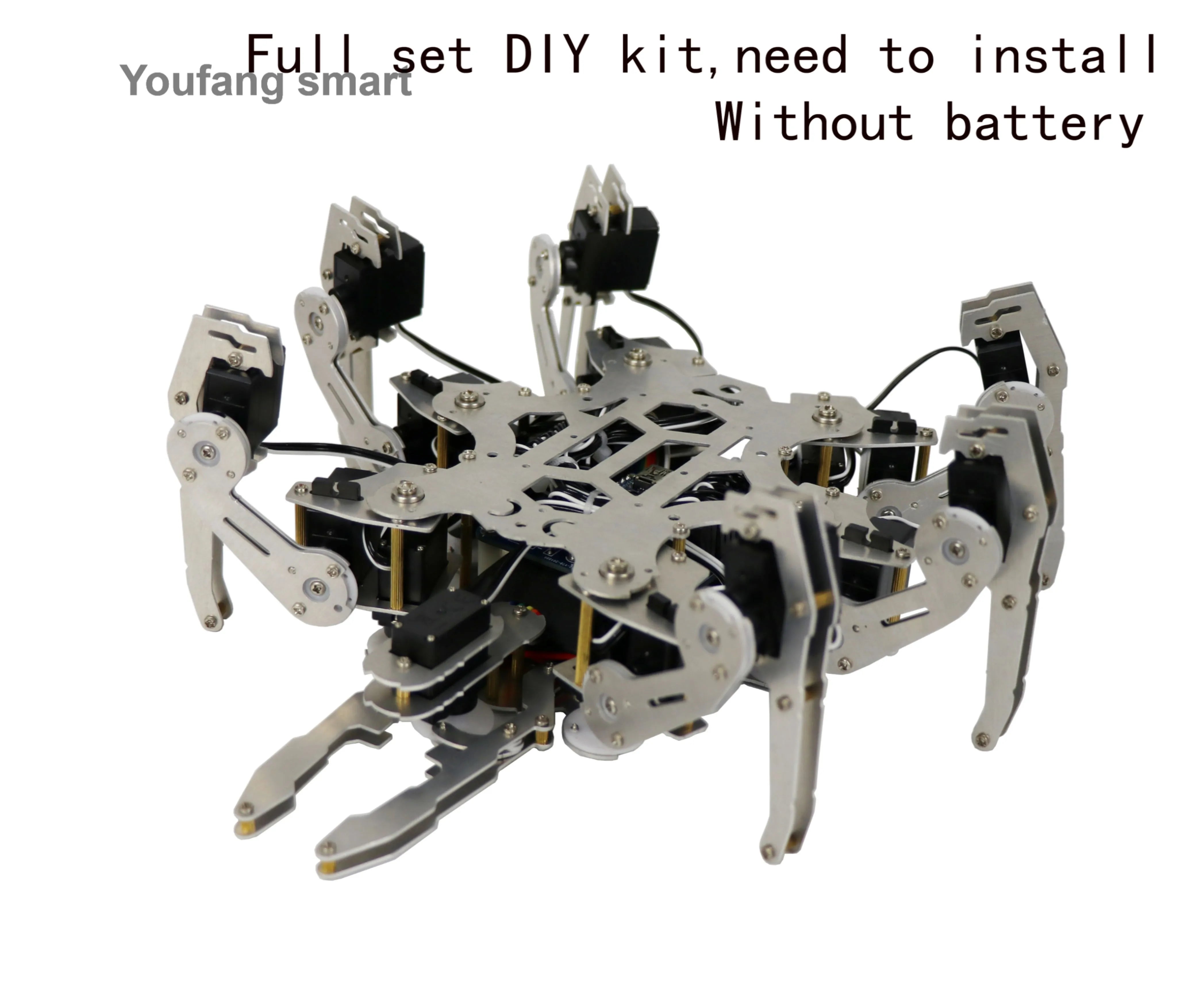 Mini 19 DOF Hexapod Bionic Robot Spider with Servos Claw Teaching set - E Smart Way