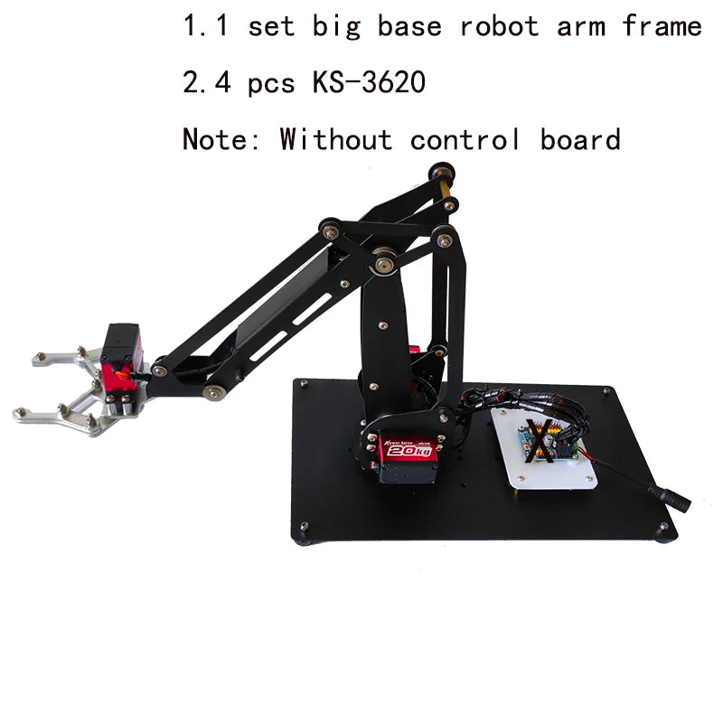 4 DOF Robot Arm with Metal Rotating Big/Small Base For Arduino ESP32 R ...