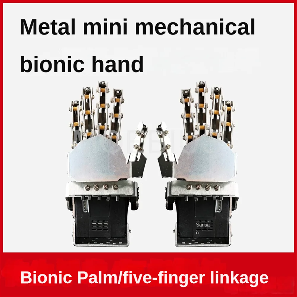 Assembled Metal Biomimetic Mechanical Palm With Servo, Five Finger Rob ...