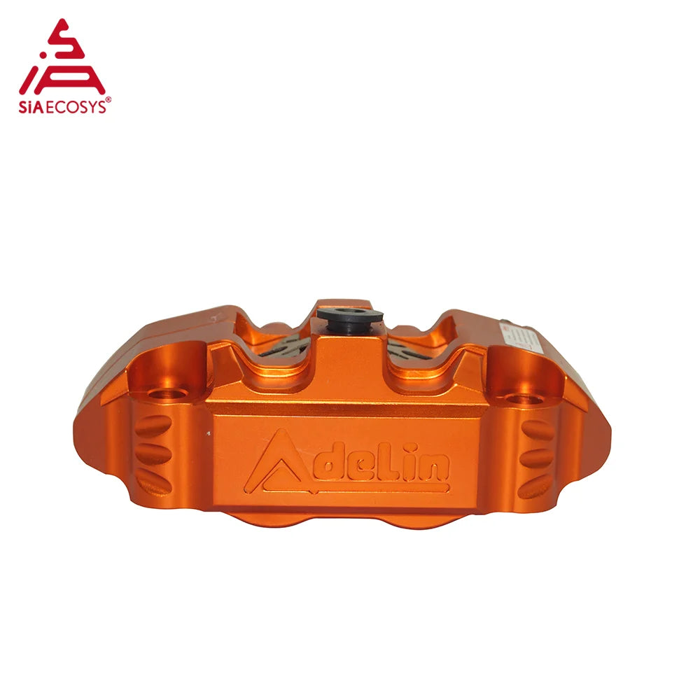 Adelin ADL-14 Hydraulic Brake Calipers Universal 4 Pistons CNC Aluminu ...