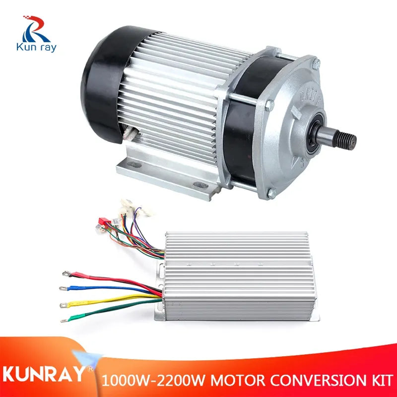 48V-72V Electric Brushless Mid Motor 1000W-2200W Controller Electric T ...