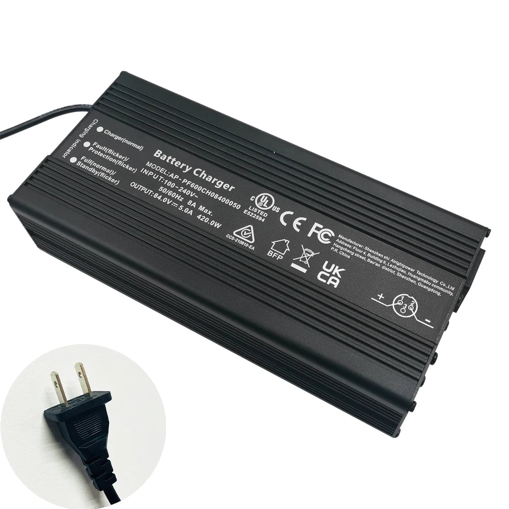 INMOTION RS 84V 5A Origianl Charger Suif For RS Electric Scooter 84V 5 ...