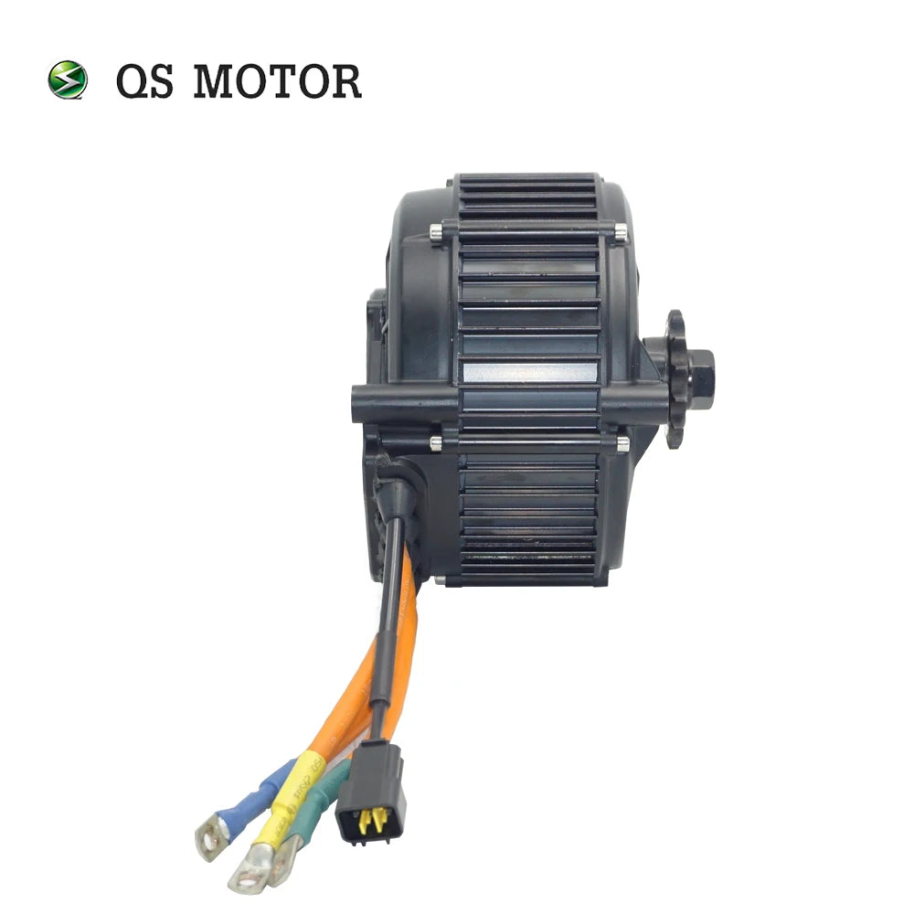 QSMOTOR QS165 V2 5000W 72V 35H PMSM Mid Drive Motor with 428 14T Sproc ...