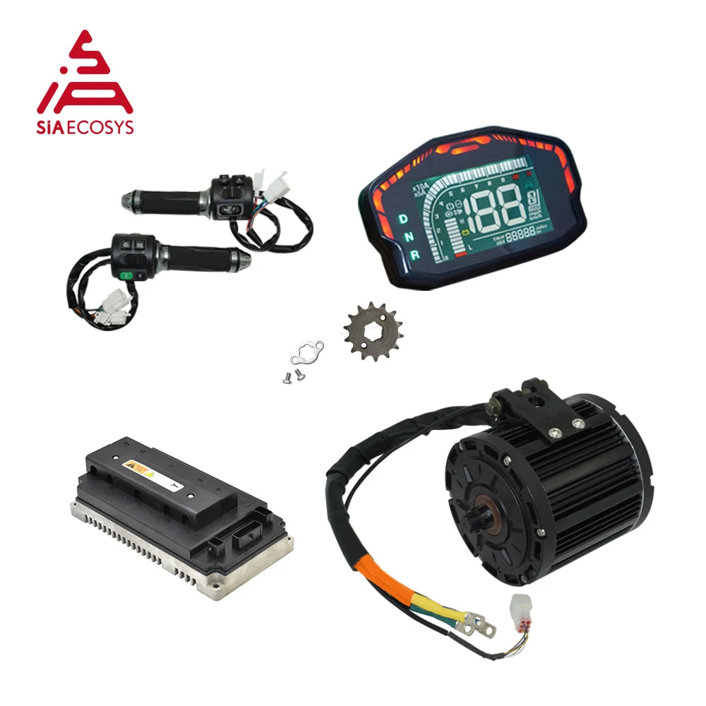 QS Motor 138 70H 3KW V1 Sprocket Mid Drive Motor with Votol Controller ...