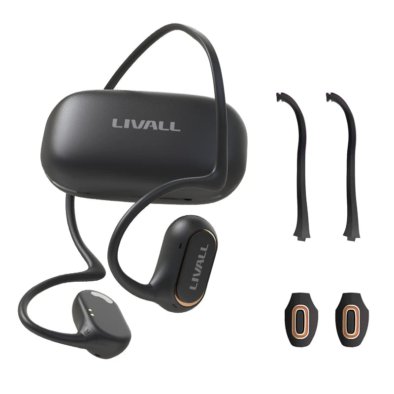 LIVALL Open Ear LTS21 Bluetooth Earbuds Headphones Safer Attachable to ...