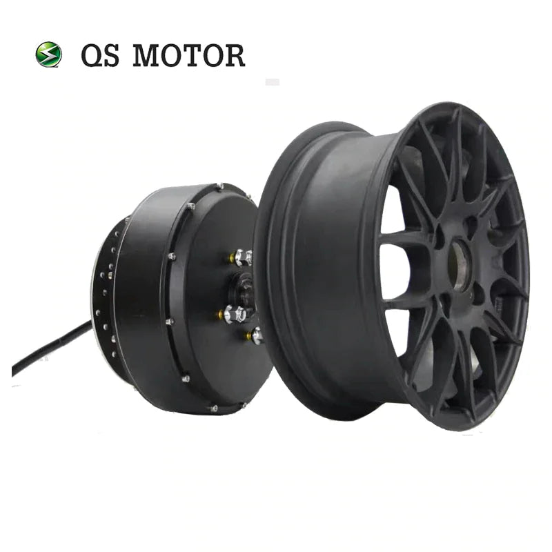 QSMOTOR 3000W 260 V4 Single Shaft Hub Motor for Electric Car In-Wheel ...