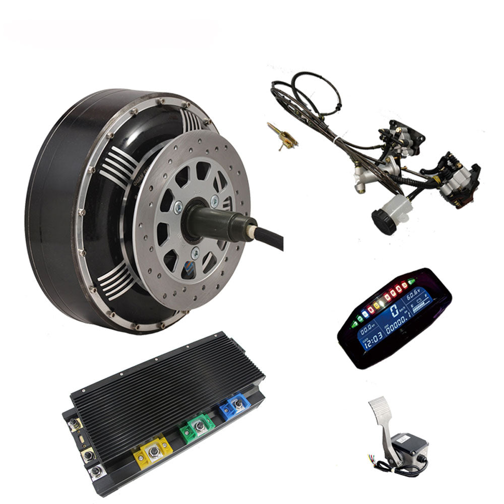 High Efficiency dual 8000W 273 50H V3 electric car hub motor conversio ...