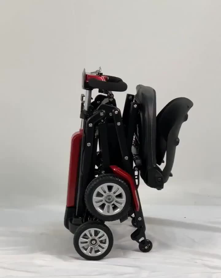 4 wheel folding fully enclosed remote control mobility scooter outdoor ...