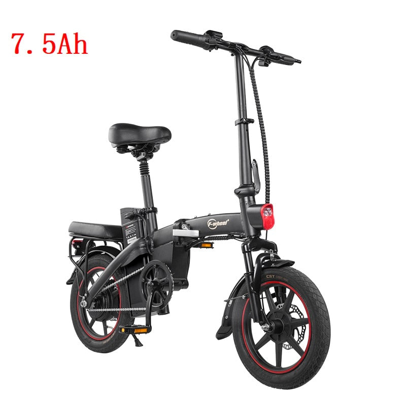 Compact Electric Bike - 14 Inch Foldable E-Bike with Powerful Motor an ...