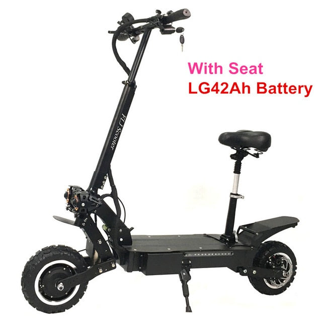 T112 3200W Dual Motor Powerful Electric Scooter with off road tire whe ...