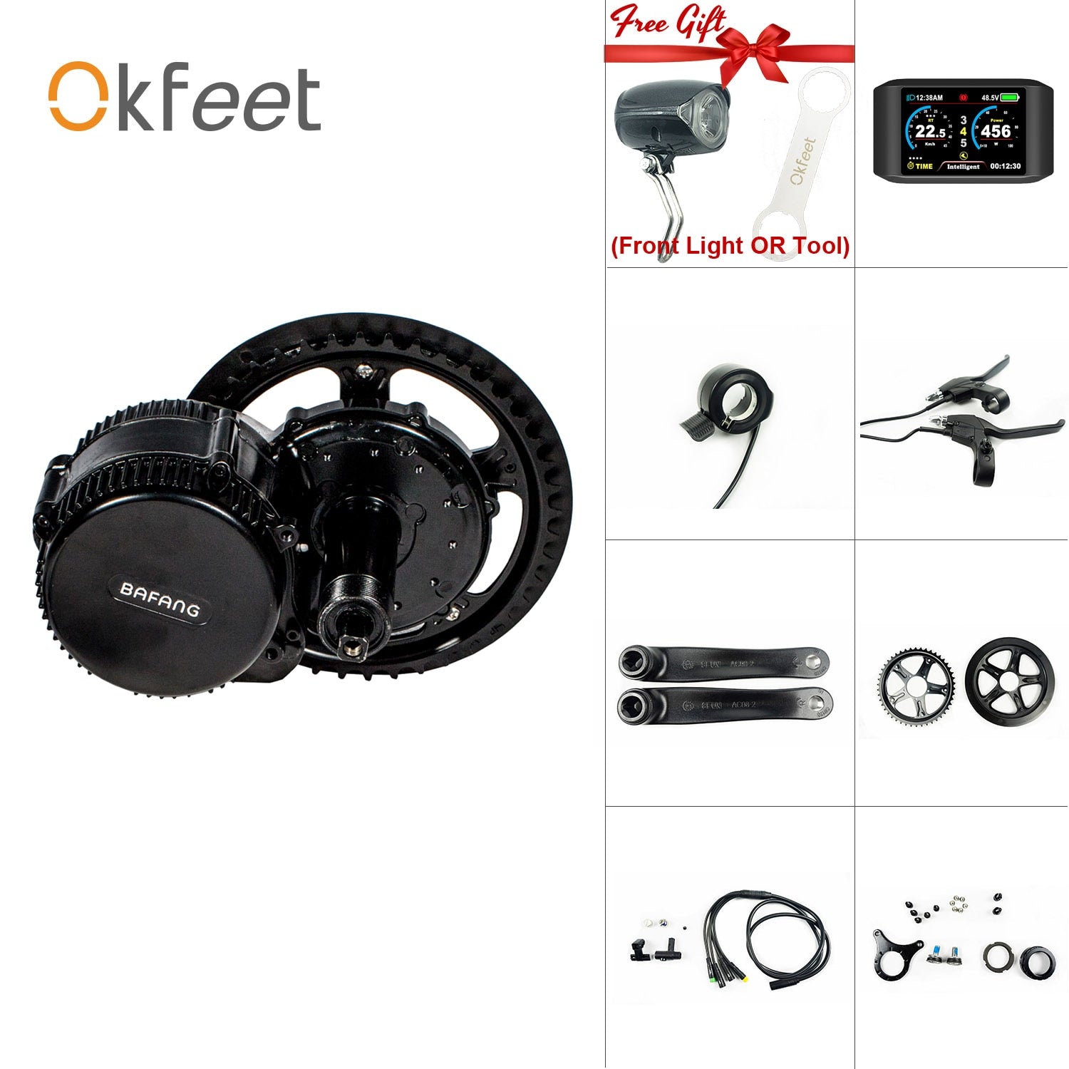 Bafang 8fun BBS02B 36V 500W DPC18 850C C965 LCD Display 52T Central En ...